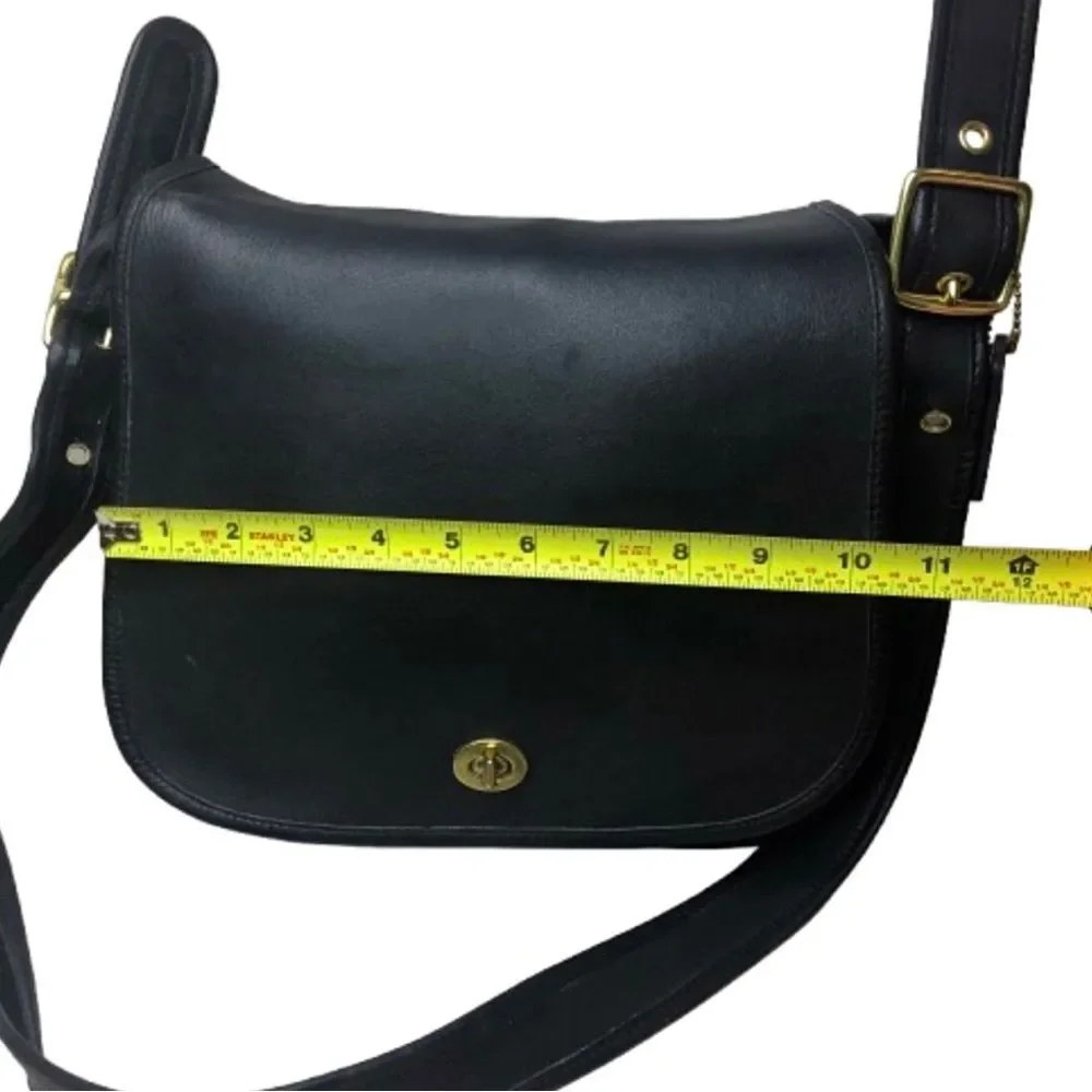 Coach | Bags | Vintage Coach 9525 Black Stewardess Glovetanned Cowhide ...